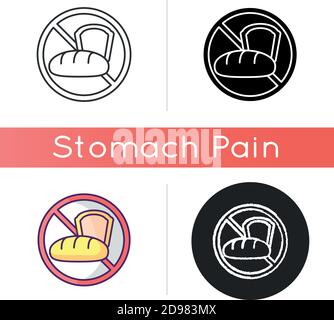 Gluten intolerance black glyph icon Stock Vector Image & Art - Alamy