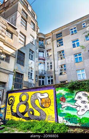 Murals in Warsaw, Poland Stock Photo - Alamy