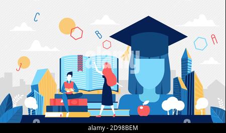 College campus concept vector illustration Stock Vector Image & Art - Alamy