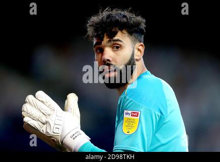 Brentford goalkeeper David Raya during the Premier League match at the King Power Stadium ...