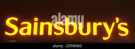 Tuesday 3rd November 2020 - Sainsburys store in Aylesford Kent Covid 19 ...