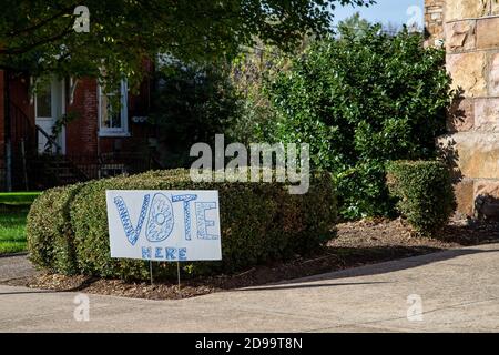 Milton, United States. 03rd Nov, 2020. On Election Day people line up ...