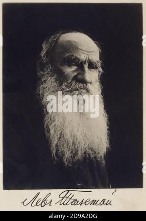 Portrait of Léon Tolstoï (1828-1910 Stock Photo - Alamy
