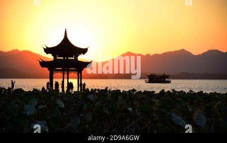 CHINA-On November 3, 2020,The West Lake scenic Area in Hangzhou,The ...