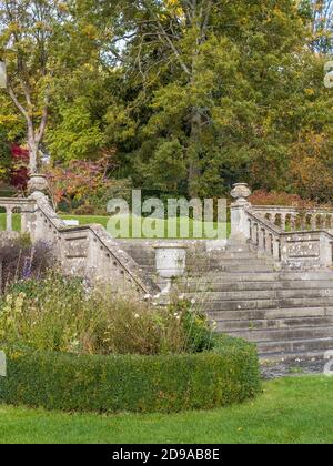 Steps and Flower Beds, Englefield House Gardens, Englefield Estate ...