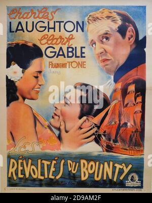 CHARLES LAUGHTON as Captain Bligh CLARK GABLE as Fletcher Christian and ...