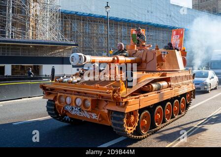 A Vickers Abbott SPG, self propelled howitzer, at the Muckleburgh ...