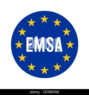 EMSA European maritime safety agency symbol icon Stock Photo - Alamy