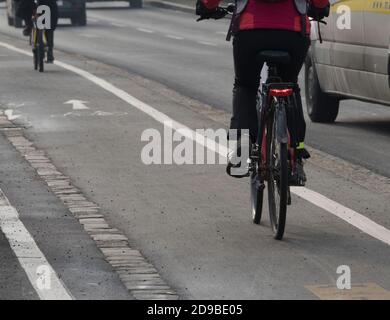 cycle path for driving with bicycle, environmentally friendly mobility ...