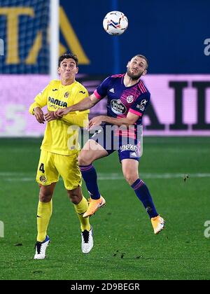 Pau Torres of Villarreal CF, Shon Weissman of Real Valladolid Stock ...