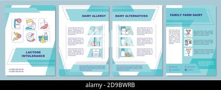 Allergy treatment brochure template layout. Allergic disease prevention ...