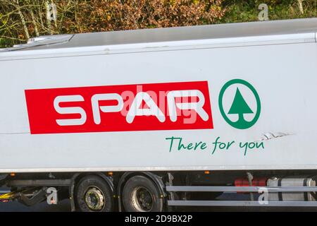 Spar supermarket heavy goods & commercial traffic, haulage, lorry ...