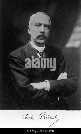 CHARLES RICHET (1850-1935) French physiologist about 1905 Stock Photo ...