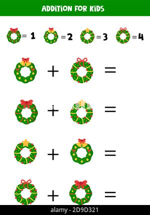 Solve the math equation. Cartoon Christmas elements Stock Vector Image ...