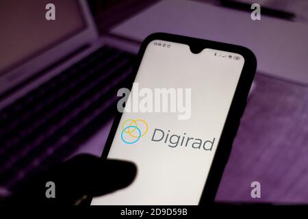 In this photo illustration the Digirad Corporation logo seen displayed ...