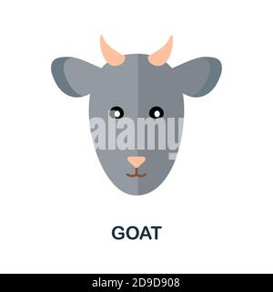 Goat icon from home animals collection. Simple line element Goat symbol ...