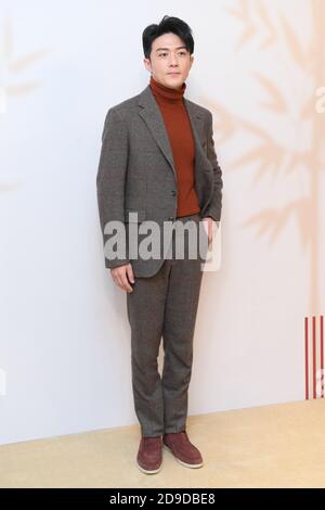 Chinese actor Li Zefeng poses for photos at the Loro Piana commercial ...