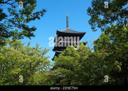 Kyoto, Japan at Toji Pagoda in Autumn Stock Photo - Alamy