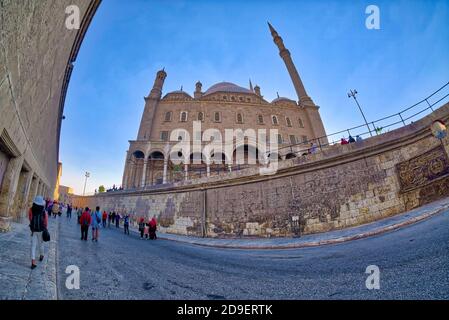 The Saladin Citadel of Cairo on Mokattam hill near the city centre, is ...