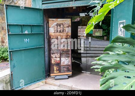 Battle Box WWII Malaya Singapore Command Centre Fort Canning Singapore ...