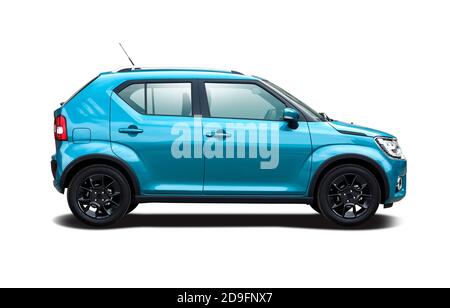Japanese small SUV car isolated on white background Stock Photo - Alamy