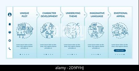 Creative writing elements onboarding vector template Stock Vector Image & Art - Alamy