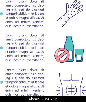 Lactose intolerance brochure template Stock Vector Image & Art - Alamy