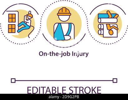 Work injury claim abstract concept vector illustration Stock Vector ...