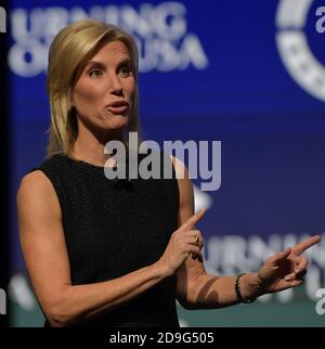 Florida, USA. 21 December 2019. Laura Ingraham, and daughter Maria ...