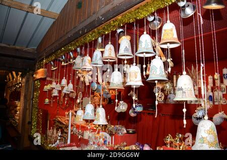 Christmas Market products, Vienna, Austria. Arts and crafts, and some ...
