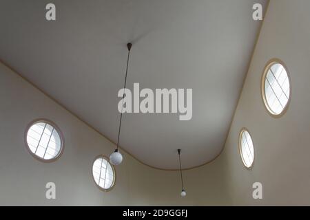 Interior of the Congregational House of the Czechoslovak Hussite Church ...
