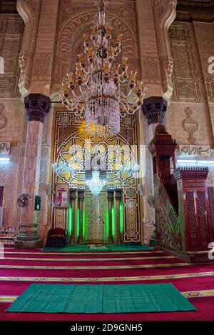 Interior of Al Abbas Mosque in Karbala, Iraq. A place of worship for ...