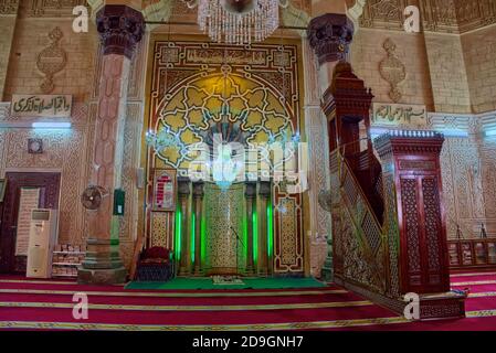 Interior of Al Abbas Mosque in Karbala, Iraq. A place of worship for ...