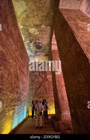 The majestic temples of Abu Simbel in Aswan, Egypt, stand as timeless ...