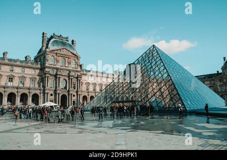 PARIS, FRANCE - Nov 02, 2020: Beautiful landscape shot of the amazing ...