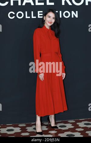 Chinese actress and model Gao Yuanyuan attends an activity in Guangzhou ...