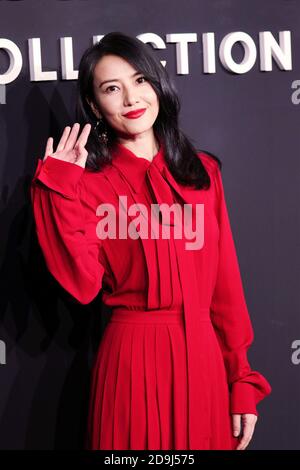 Chinese actress and model Gao Yuanyuan attended a Safeguard activity in ...