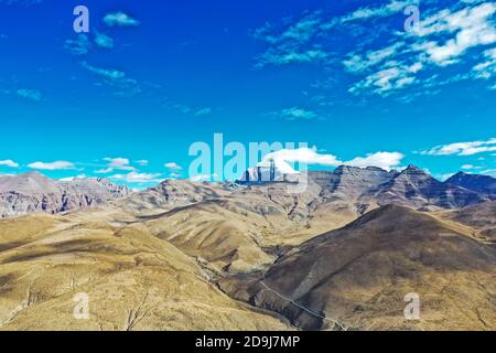 --FILE--Mount Kailash in Taqin, Baga Township, Burang County, Ngari ...