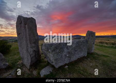 Tomnaverie Recumbent Stone Circle, Tarland, Aberdeenshire, Scotland at ...