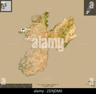 Nabatiyeh, governorate of Lebanon. High resolution satellite map ...