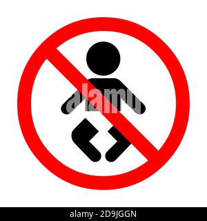 No babies allowed sign Stock Photo - Alamy