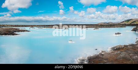 Famous Icelandic Geothermal Spa Resort Blue Lagoon near Reykjavik in ...