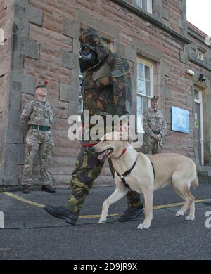 Army veteran Gordon Macmillan at Cameron Barracks on the eastern ...