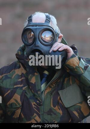Army veteran Gordon Macmillan at Cameron Barracks on the eastern ...