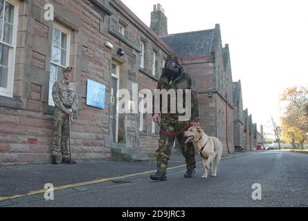 Army veteran Gordon Macmillan at Cameron Barracks on the eastern ...