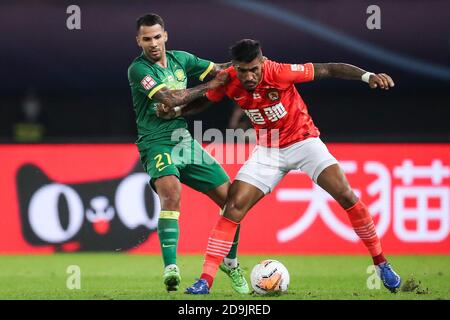 Spanish football player Jonathan Viera of Beijing Sinobo Guoan F.C ...