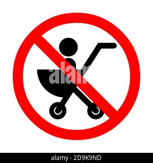 No family allowed sign Stock Photo - Alamy