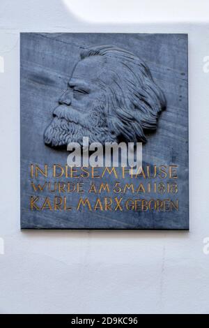 Karl Marx House, Trier, Moselle, Rhineland-Palatinate, Germany Stock ...