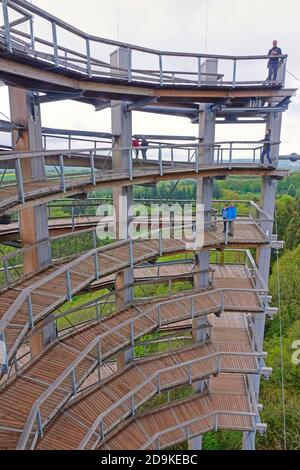 Treetop path Saarschleife at the Cloef in Mettlach-Orscholz, Saarland ...