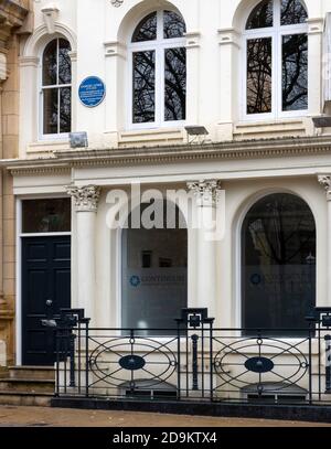 Birmingham Civic Society Blue Plaque marking the site of the Rum Runner ...